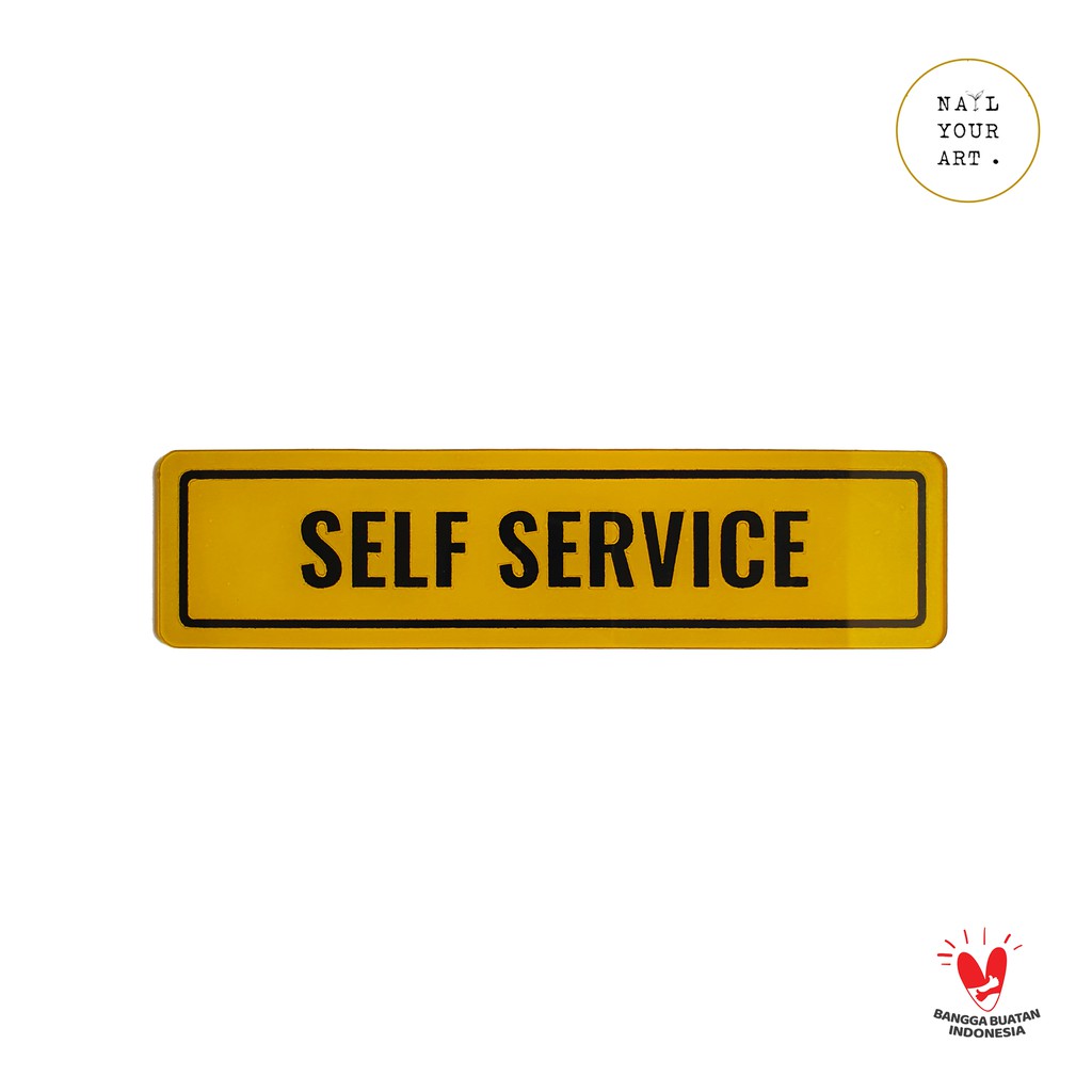 Jual SIGN AKRILIK - SELF SERVICE KUNING - Signage Cafe/Resto | Shopee ...