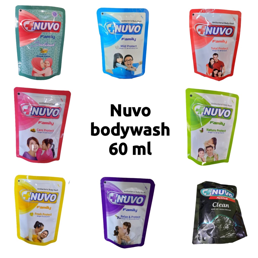 Jual Nuvo Body Wash 60 ml Kemasan Ekonomis | Shopee Indonesia
