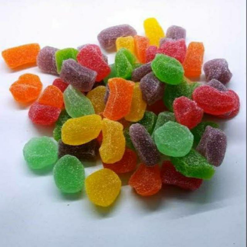 Jual Mixed Pastilles Rainbow Jelly - Jeli warna warni - jelly pelangi ...