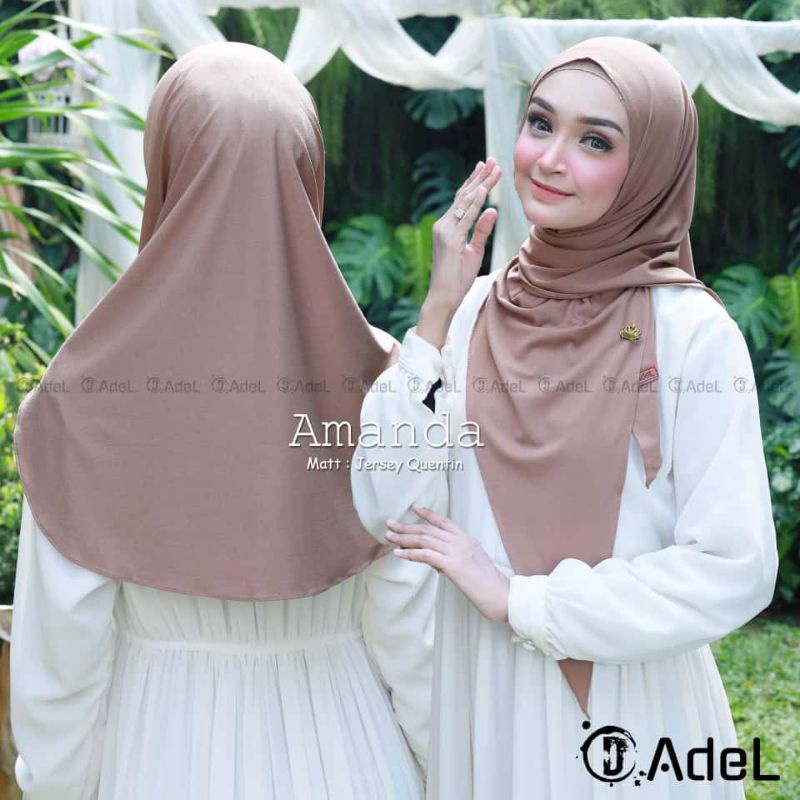 Jual Jilbab Segitiga Instan Amanda Ori Adel Hijab | Shopee Indonesia