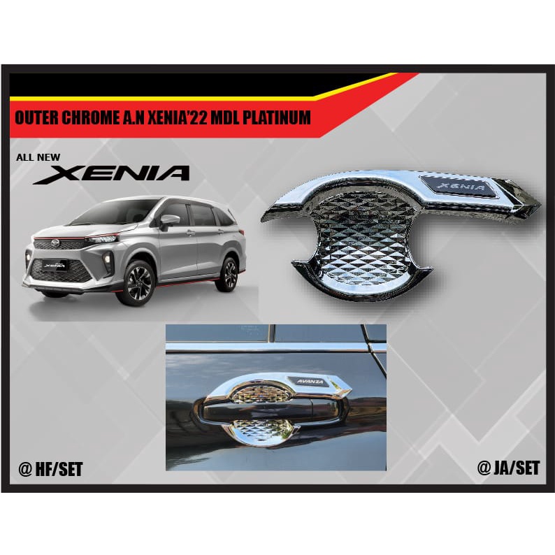Jual Cover Handle Outer All New Avanza/Xenia/Veloz 2022 OUTER CHROME ALL NEW XENIA,AVANZA,VELOZ ...