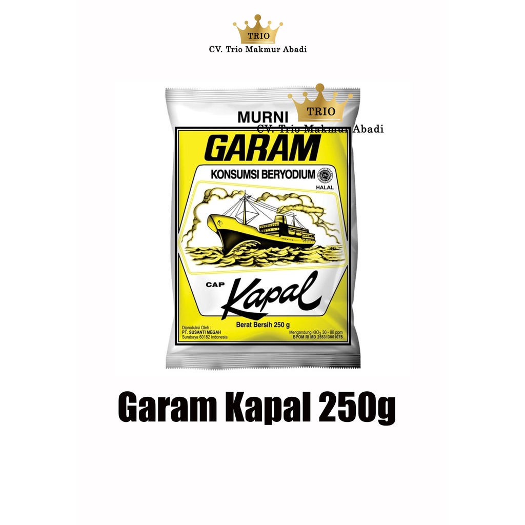 Jual Garam cap kapal 250g paket Isi 3pcs | Shopee Indonesia