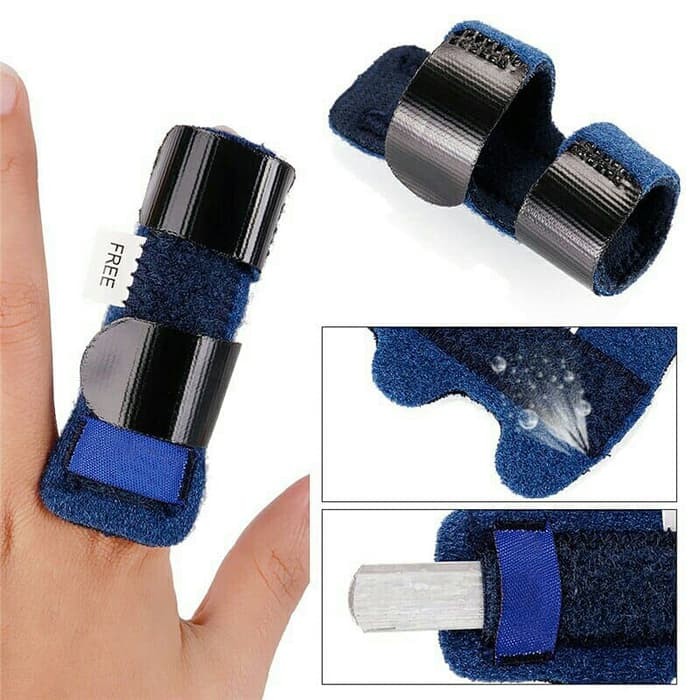 Jual Finger Splint Pain Relief Aluminium Finger Splint Elastic Pain ...