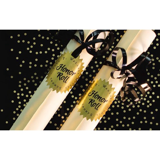 Jual CETAK STIKER GOLD EMAS / PRINT LABEL KEMASAN / STICKER EMAS ...