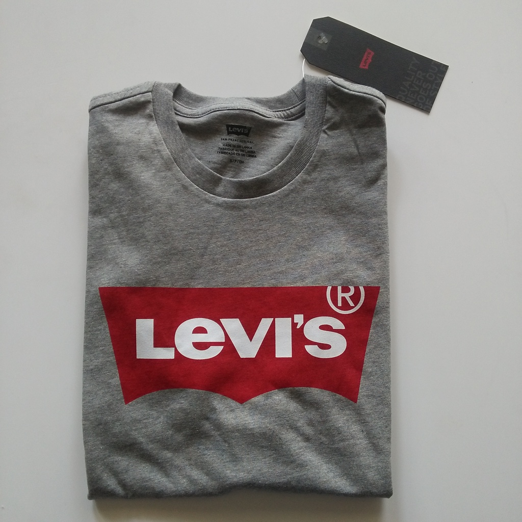 Jual Levis Housemark Tee Regular Fit Grey 17783 - 0138 (Batwing Logo ...