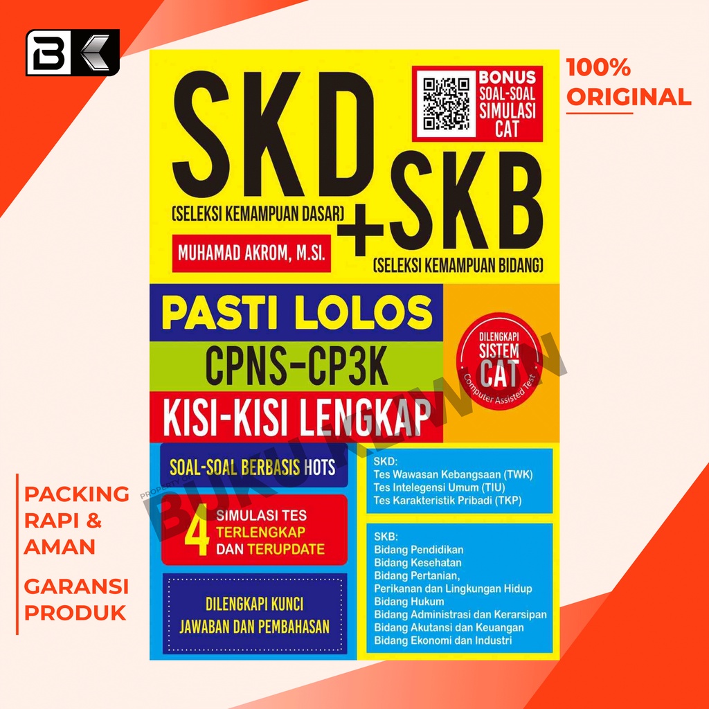 Jual Buku CPNS Buku SKD + SKB Pasti Lolos CPNS-CP3K Muhamad Akrom BUKU ...