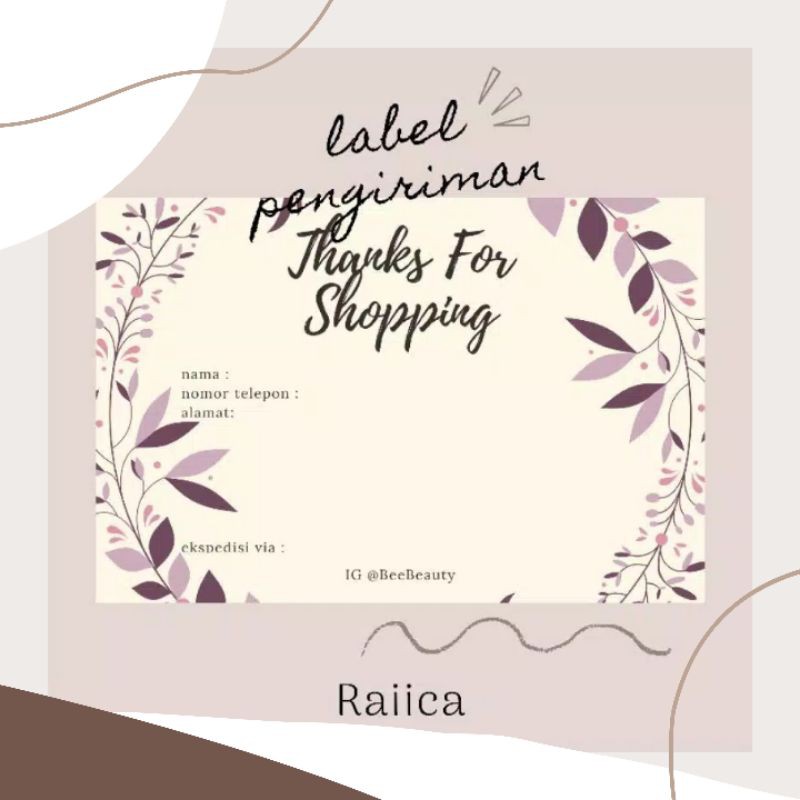 Jual JASA DESAIN LABEL PENGIRIMAN ONLINE SHOP | Shopee Indonesia
