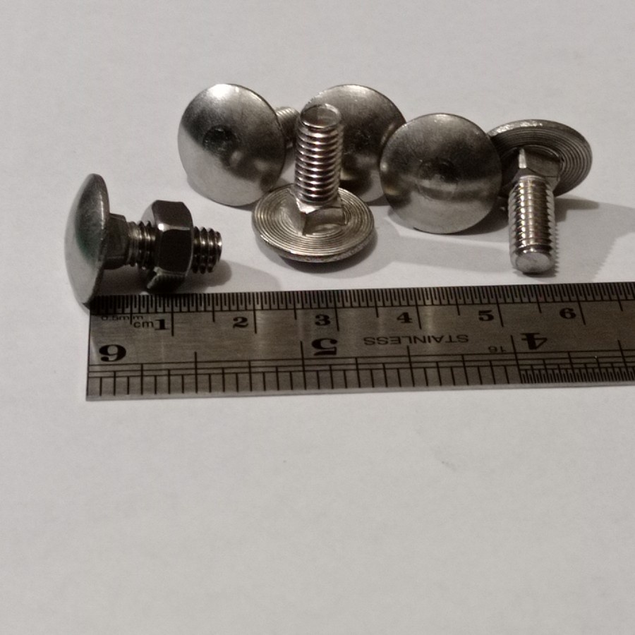 Jual BAUT MUR CB M6x15 STAINLESS/ BAUT M6 X 15 PANJANG 1.5CM SUS304 BAUT PAYUNG BUMPER CARRIGE ...