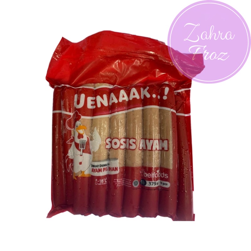 Jual BELFOODS UENAK SOSIS AYAM 345GR | Shopee Indonesia