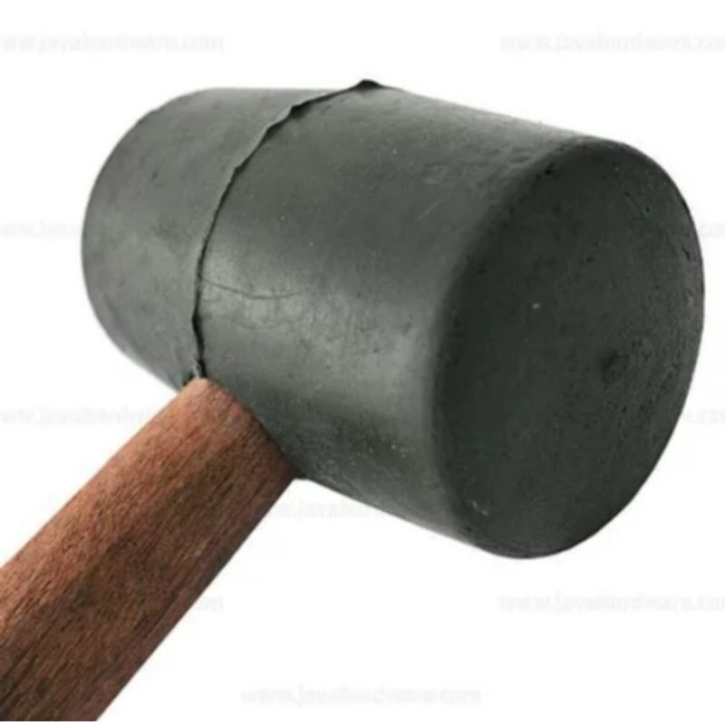 Jual palu keramik dan marmer UKURAN BESAR - palu karet gagang kayu ...