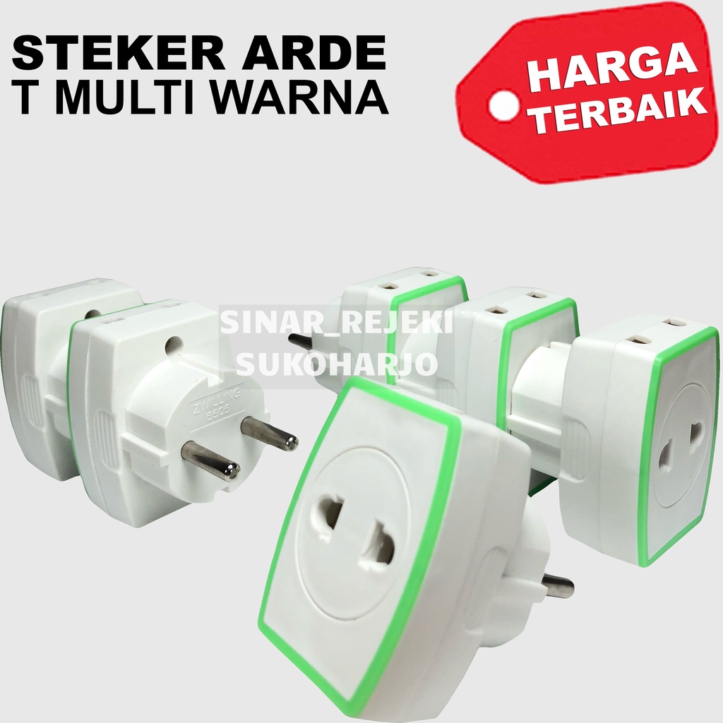 Jual Steker T multi Steker Arde Murah / Yunior SNI Colokan Listrik ...