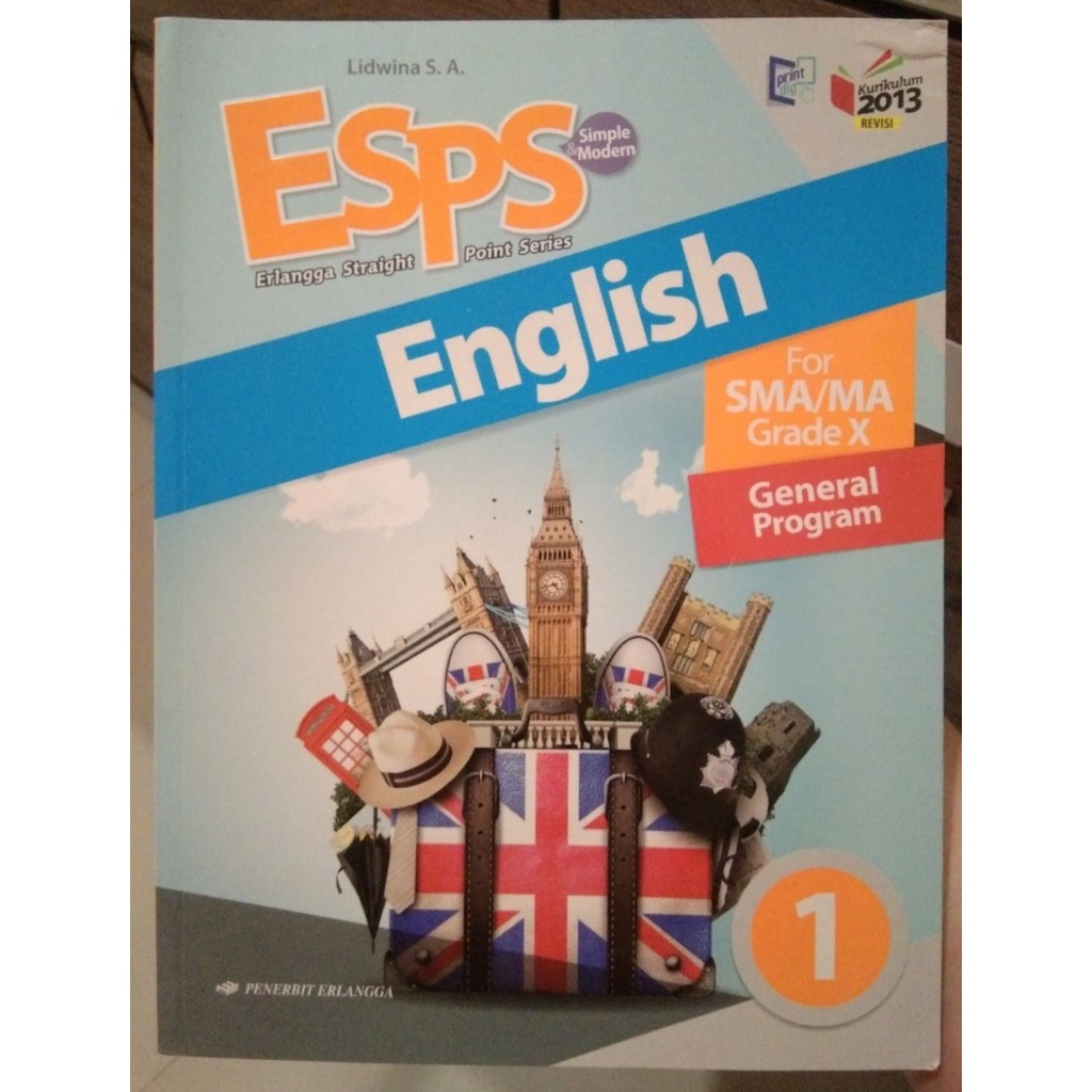 Jual Buku Paket ESPS English Kelas 10 Penerbit Erlangga Kurikulum 2013 Edisi Revisi / Buku Cetak ...