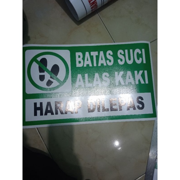 Jual STIKER BATAS SUCI JUMBO | Shopee Indonesia