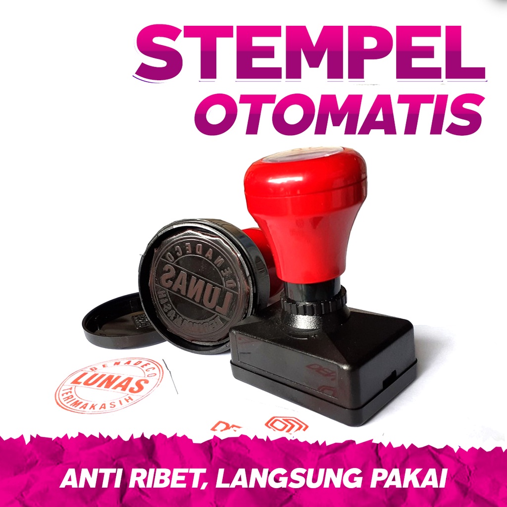 Jual CETAK STEMPEL OTOMATIS GRATIS DESAIN | Shopee Indonesia
