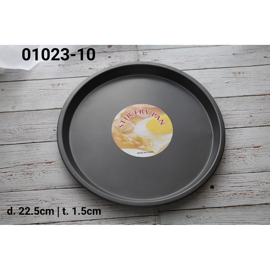 Jual 01023-10 Loyang pizza teflon loyang kue kering loyang ceper 22 ...