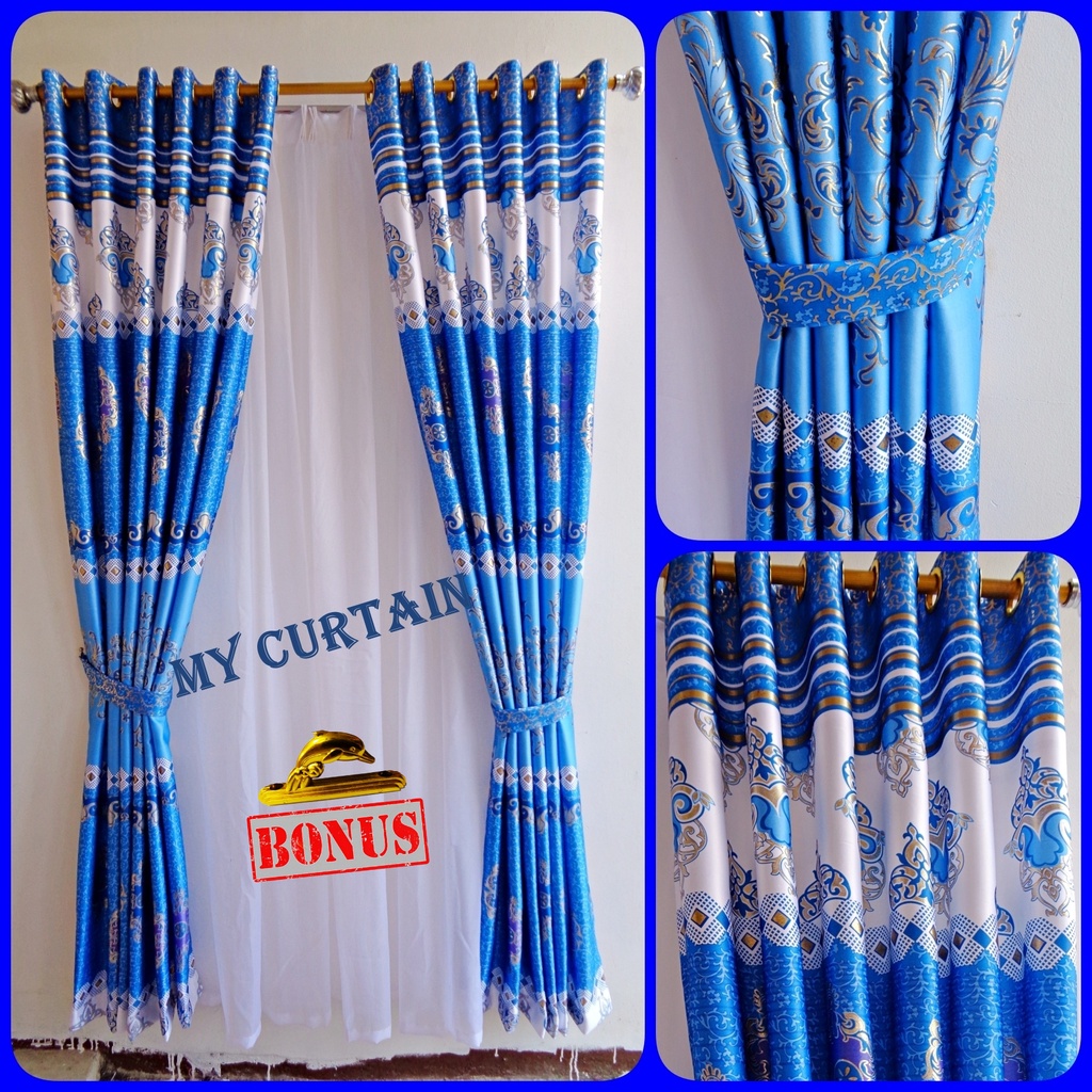 Jual Gorden Hordeng Gordyn minimalis terbaru printing Panama grand A ...