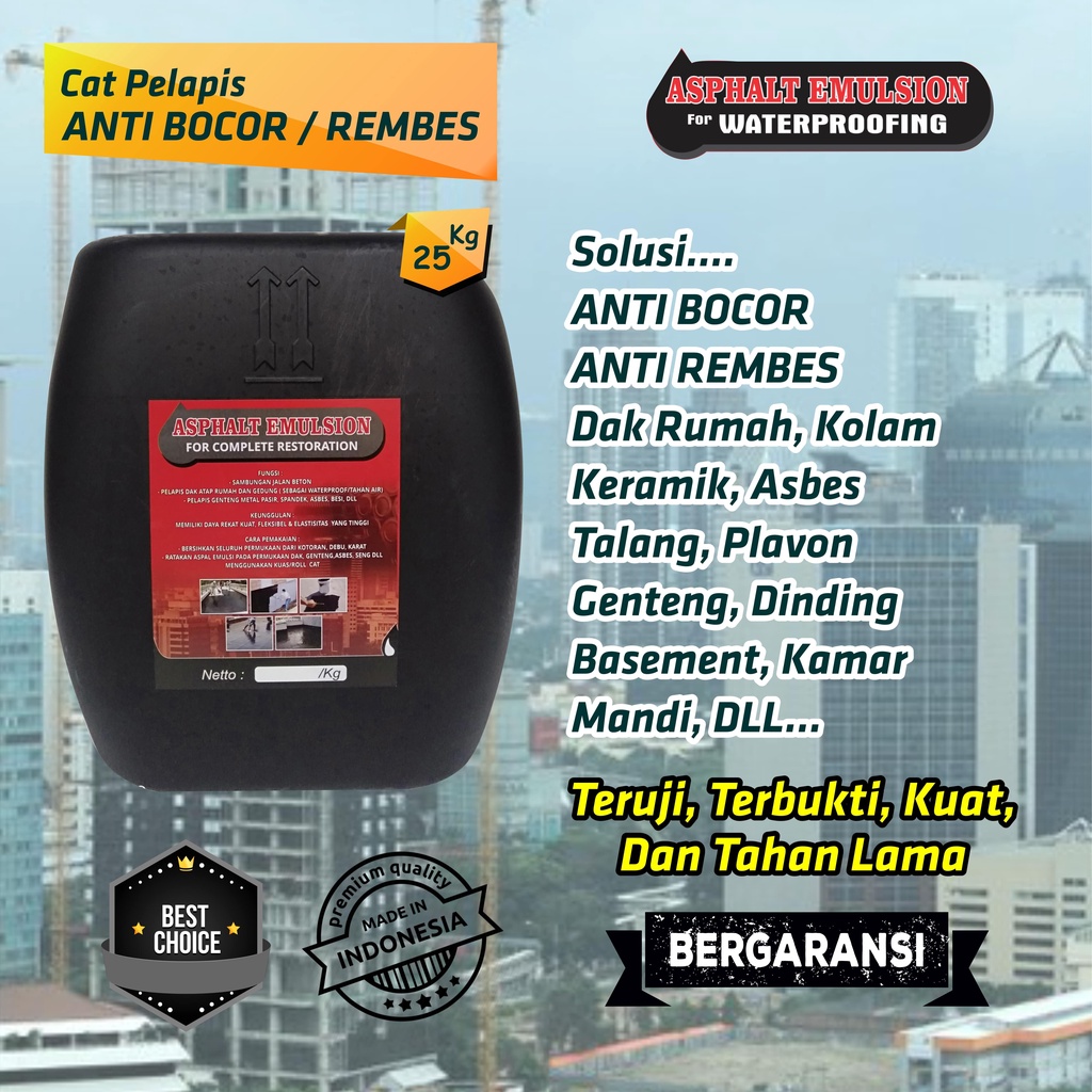 Jual Aspal Cair Anti Bocor Asphalt Emulsion for Waterproofing ...