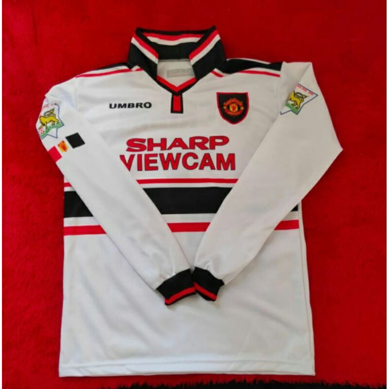 Jual Jersey Manchester United MU 1998 Away Full Printing | Shopee Indonesia