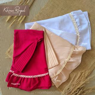 Jual Khimar Ruffle Renda / Rempel Pet Renda | Shopee Indonesia