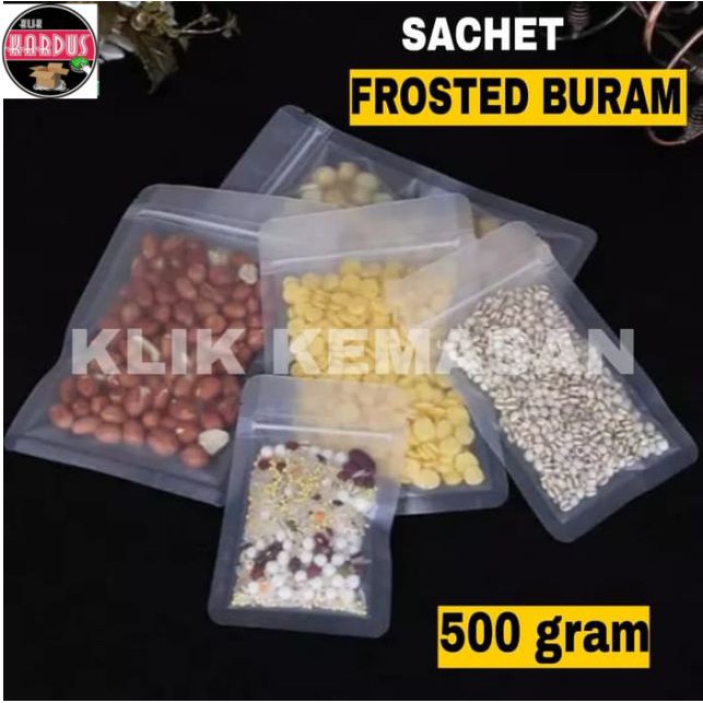 Jual SACHET 500GR BURAM/KEMASAN KOPI/PLASTIK KLIP/KANTONG BAG MASKER ...