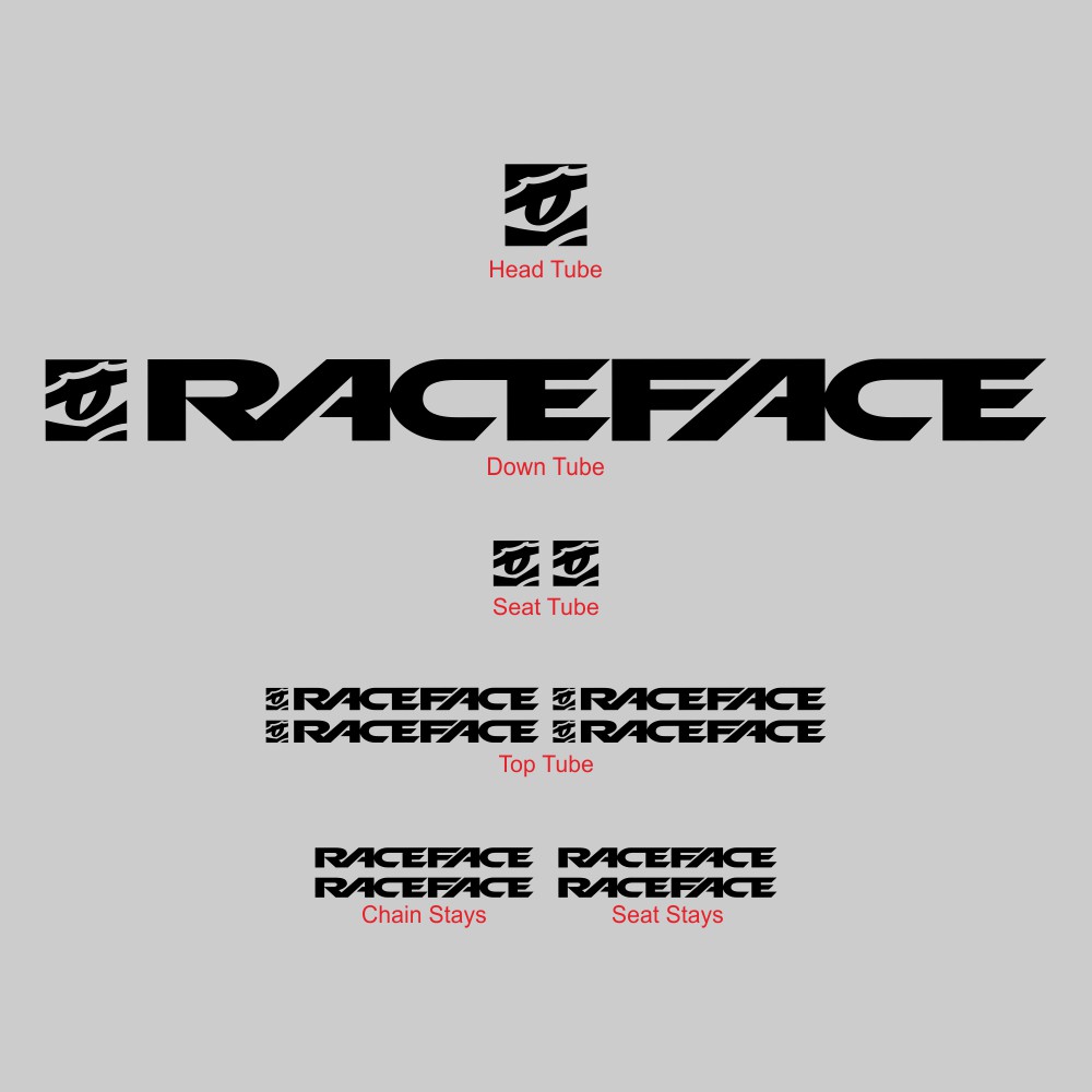 Jual Stiker Pack Sepeda Race Face - Bicycle Decal Sticker | Shopee ...