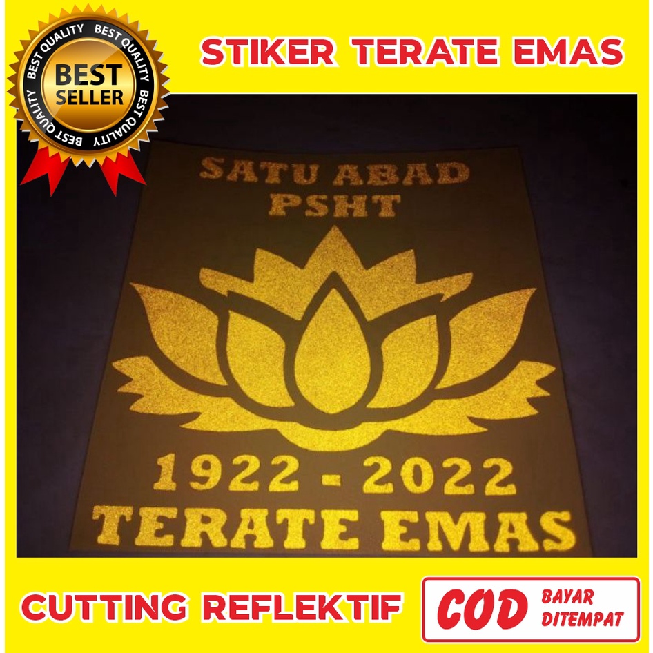 Jual Stike Terate Emas Cutting Computer Bahan Reflektif Sticker Logo ...