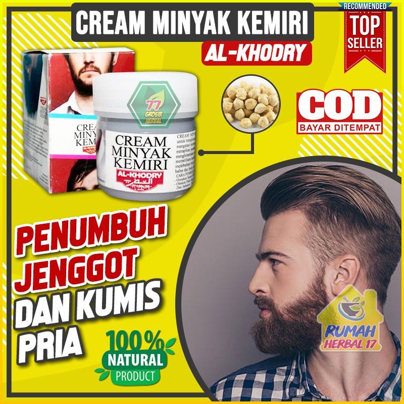 Jual [BAYAR DI TEMPAT] Cream Minyak Kemiri Al Khodry Obat Penyubur Rambut Rontok Penumbuh ...