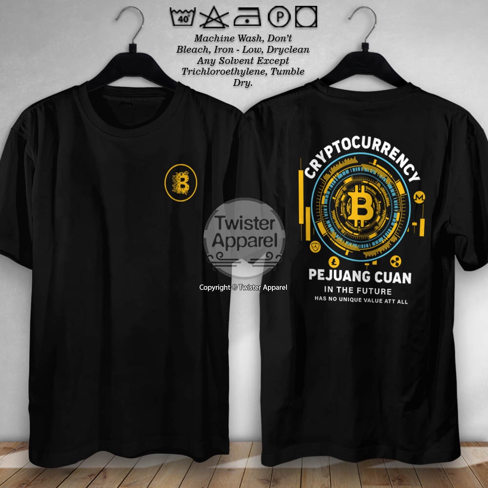 Jual Kaos Cyptocurrency Bitcoin Pejuang Cuan BTC Crypto Hodl Blockchain ...
