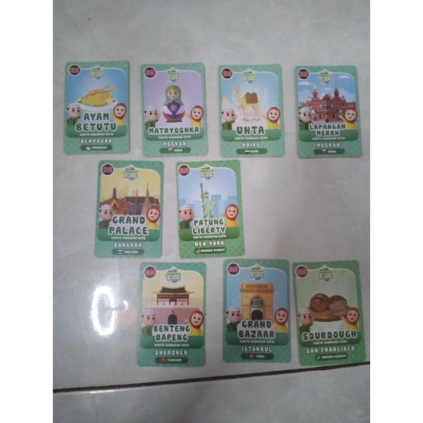 Jual kartu nusa rara choki choki edisi kartu keunikan kota 2 | Shopee ...