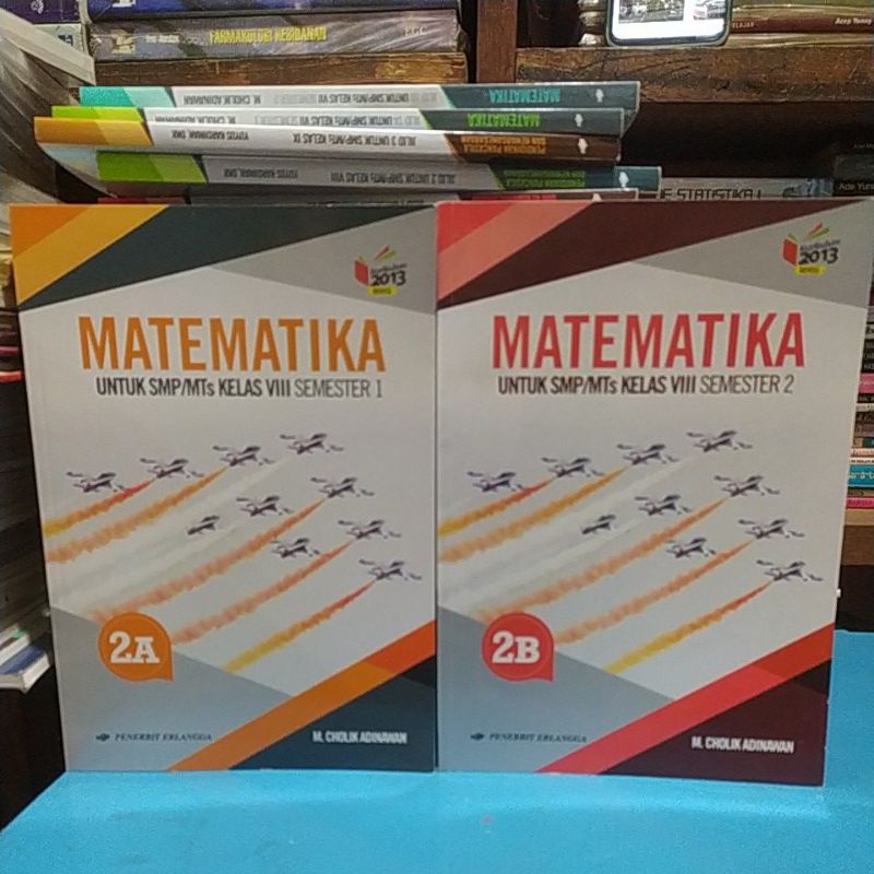 Jual buku matematika untuk SMP MTS kelas 2A dan 2B (original) | Shopee ...