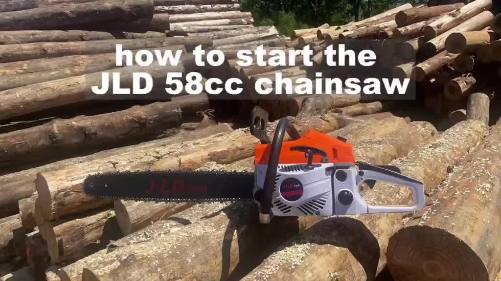 Jual JLD Mesin Potong Kayu 20inch bar Chain saw 54.6CC 2Tak Gergaji ...