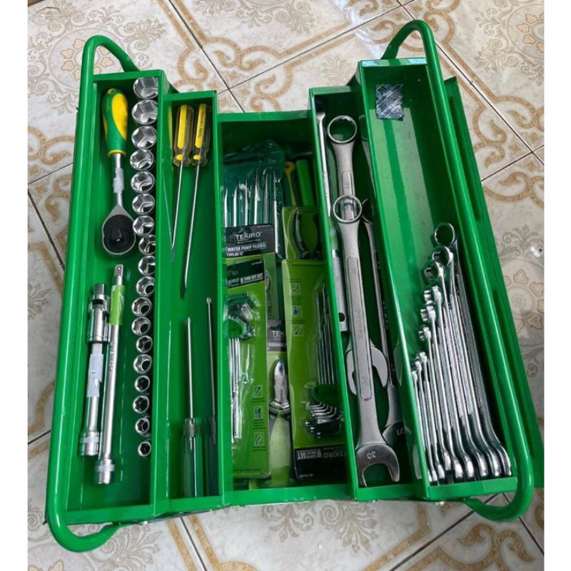 Jual TEKIRO TOOL BOX SET 66 pcs | Shopee Indonesia
