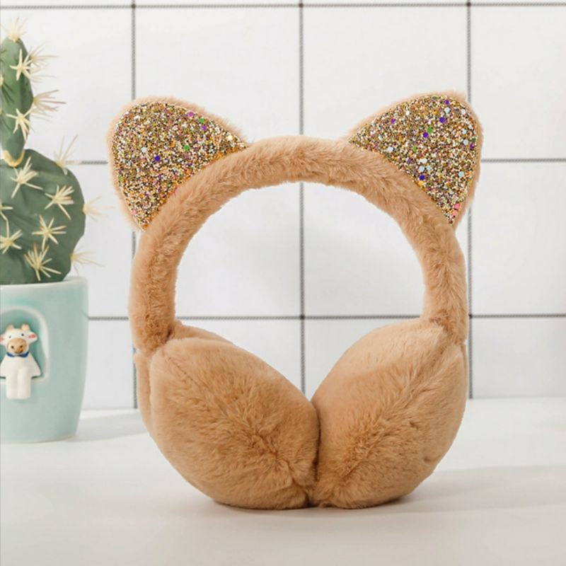 Jual Penutup Telinga Earmuff Ear Muff Model Telinga kucing Cat Ear Bulu ...