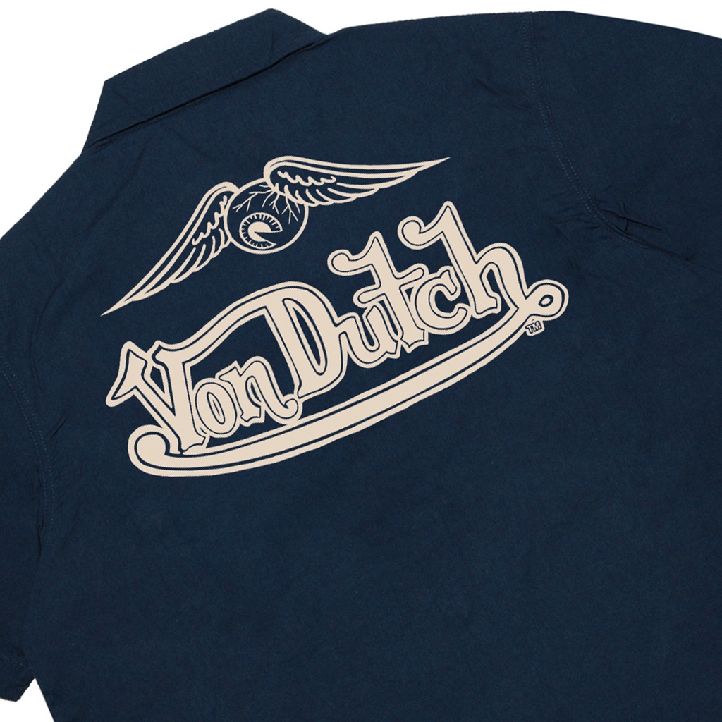 Jual Von Dutch Shirt 0839 Navy Blue | Shopee Indonesia