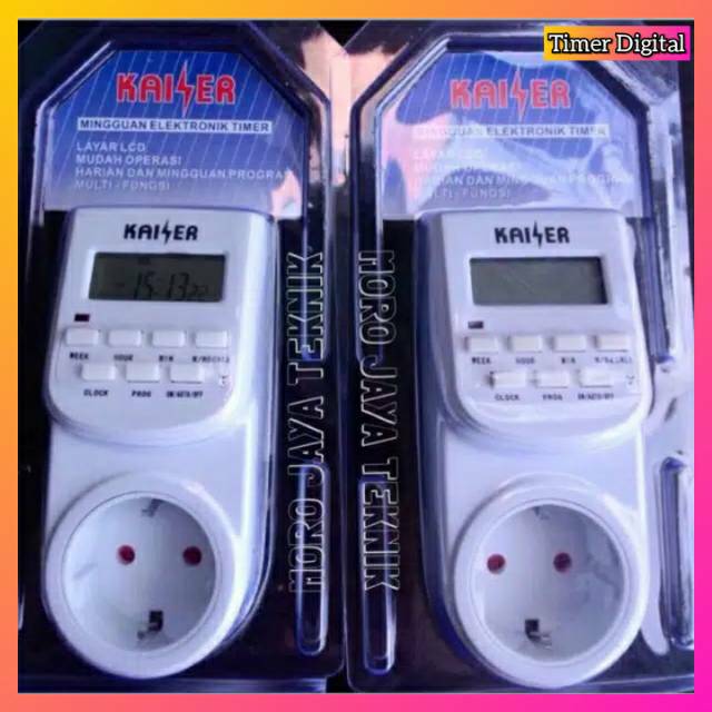 Jual Stop Kontak Timer Digital Kaiser / Stop Kontak Listrik Timer ...