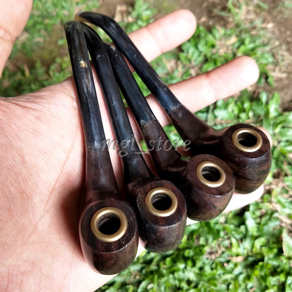 Jual Pipa once Rokok bahan Tanduk asli dan kayu sonokeling lubang MULTI ...