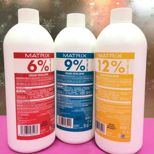 Jual Matrix oxydant Cream Developer 20, 30, 40 vol 1 Liter | Shopee ...