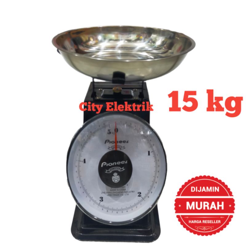 Jual Timbangan Jarum Analog Manual Besi 5 KG, 10 KG, 15 KG, 20 KG / Timbangan Duduk / Timbangan ...