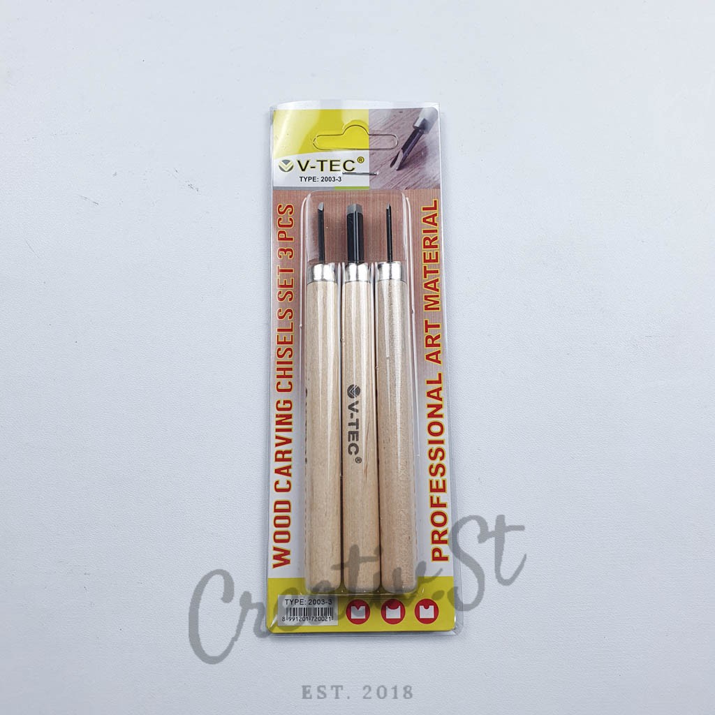 Jual V-TEC Vtec Wood Carving Tool Alat Pahat Kayu Set 3 Set 6 Set 10 ...