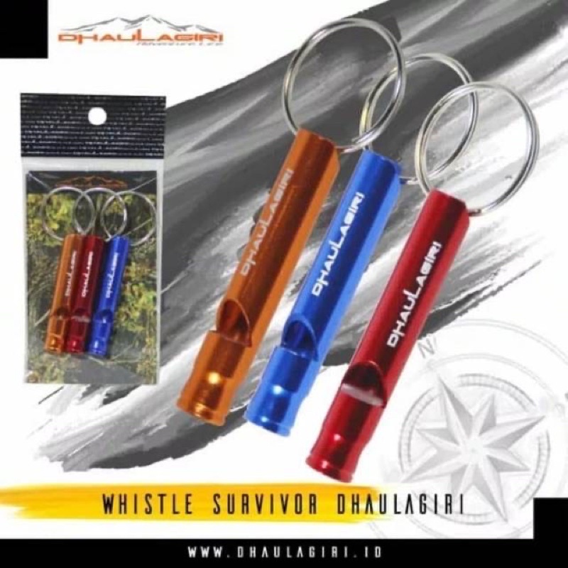 Jual Peluit alumunium outdoor survival whistle emergency dhaulagiri ...