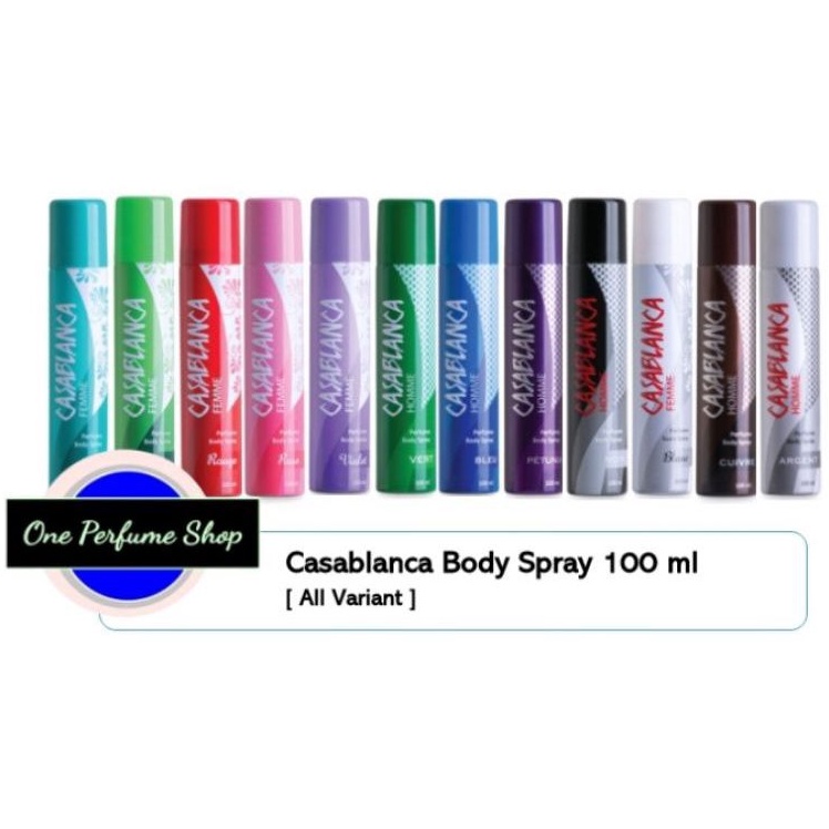 Jual Parfum Casablanca Deodorant Body Spray 100ml Kaleng Deo | Shopee Indonesia