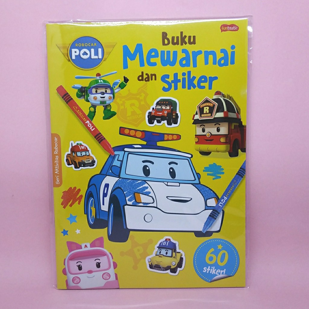 Jual Robocar Poli - Buku Mewarnai Dan Stiker by Roi Visual | Shopee ...