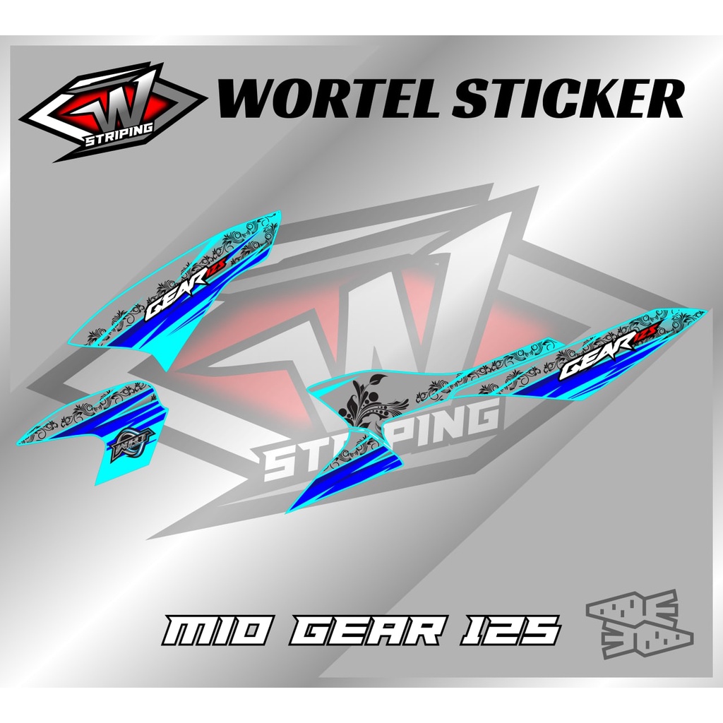 Jual Striping Mio Gear-Stiker Lis Decal Hologram Motor Mio Gear 125 ...