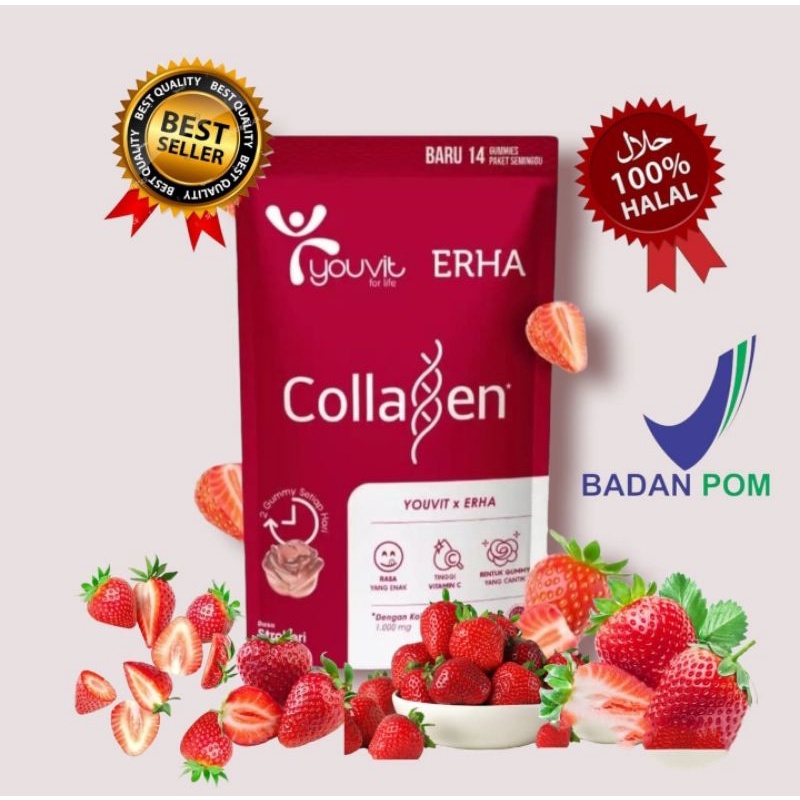 Jual ERHA Youvit Collagen ( Gummies ) | Shopee Indonesia