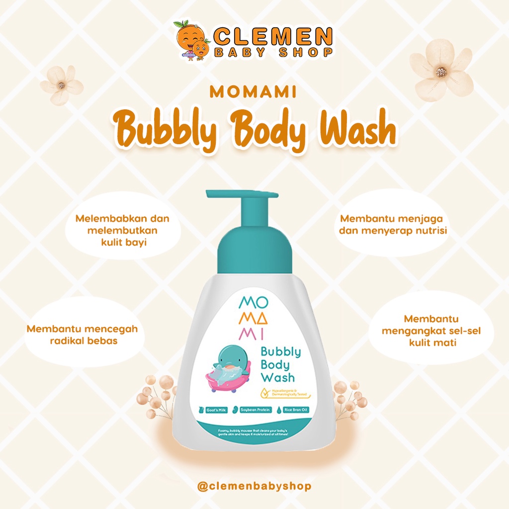 Jual MoMaMi Bubbly Body Wash 250 ML (Sabun Mandi Bayi) | Shopee Indonesia