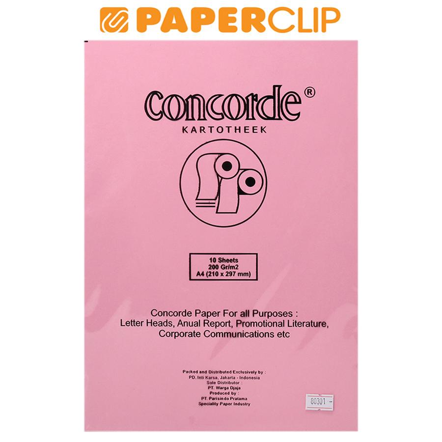 Jual KERTAS COVER A4 KARTOTHEEK CONCORDE 80301 200 ISI 10 | Shopee ...