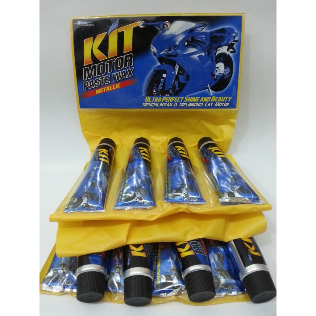 Jual Pengkilap Poles Wax Kit Motor Paste Wax Metallic (60gr) | Shopee ...