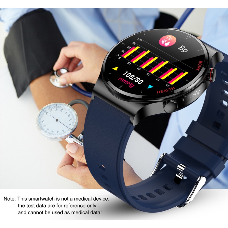Jual E300 Smart Watch Laser Fisioterapi EKG ECG SPO2 BP Pantau Akurat ...