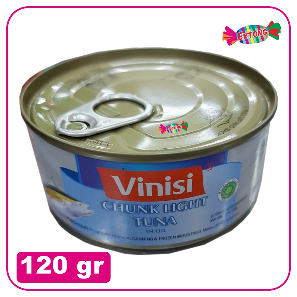 Jual VINISI CHUNK LIGHT TUNA IN OIL / DAGING TUNA DALAM MINYAK 120 GR ...