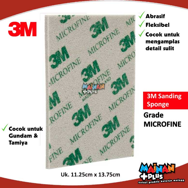 Jual Amplas Gundam 3M Sanding Sponge Full Size Sand Paper - MICROFINE ...